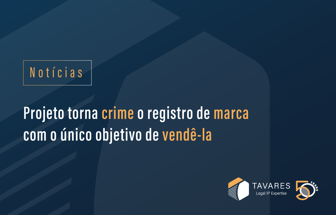 Projeto torna crime o registro de marca com o único objetivo de vendê ... Projeto torna crime o registro de marca com o único objetivo de vendê ...
